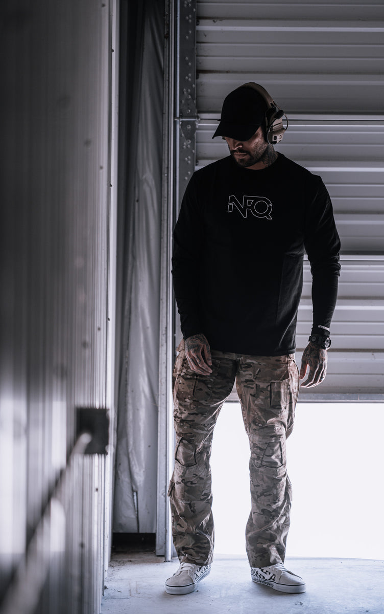 NFQ Training Long Sleeve | Trace Black – NeverFuckingQuit